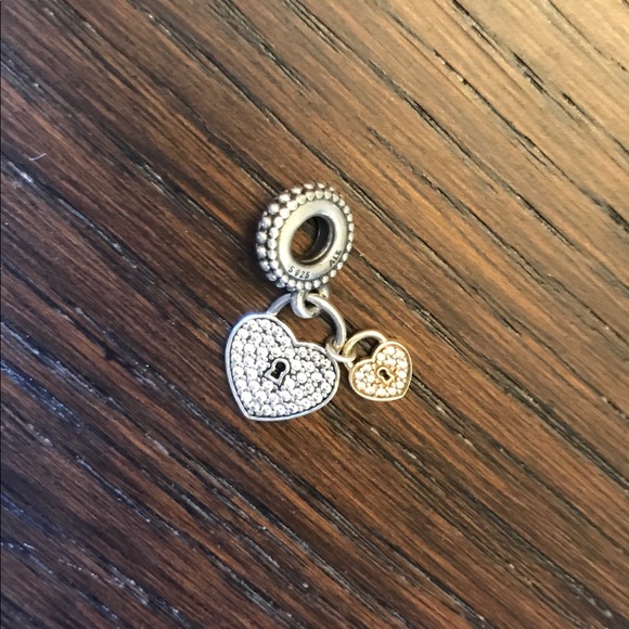 Pandora | Jewelry | Pandora Love Locks Dangle Charm W 4k Gold | Poshmark